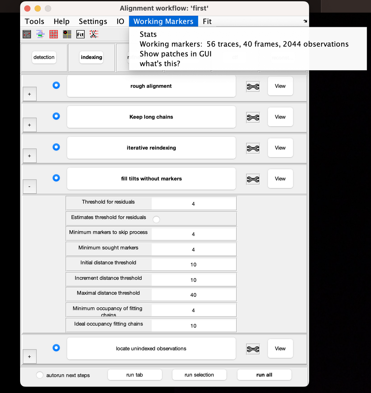 Walkthrough on GUI based tilt series alignment (SciLifeLab 2023) - Dynamo