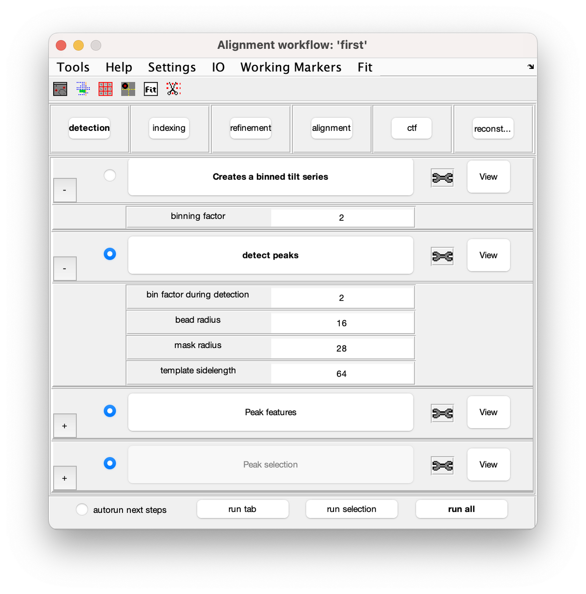 Walkthrough on GUI based tilt series alignment (SciLifeLab 2023) - Dynamo