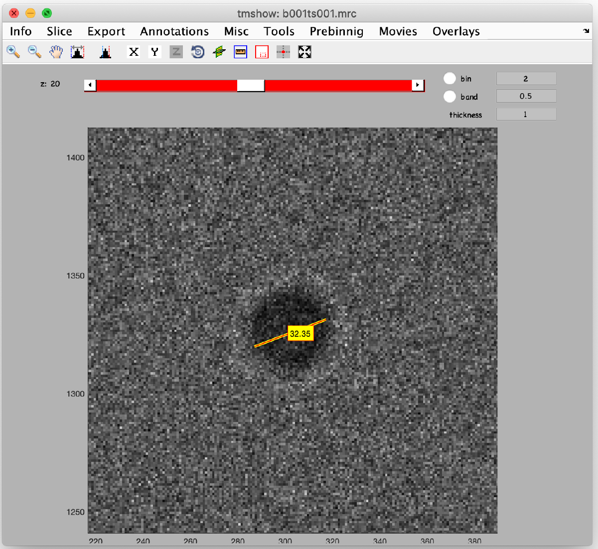 Walkthrough on GUI based tilt series alignment - Dynamo